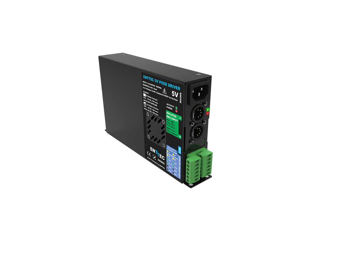 ENTTEC Pixie Driver 5V - 55W - Pikseli ledien standalone ohjain ja ...