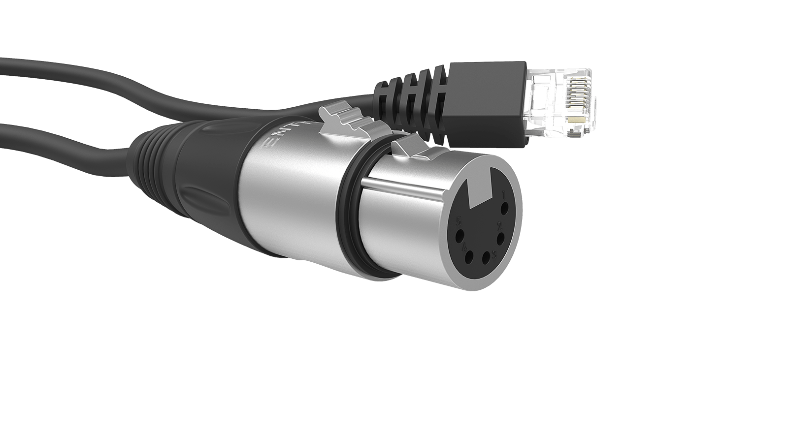 DMX 5 pin (Female) to RJ45 (Male) 1m cable | ENTTEC : ENTTEC