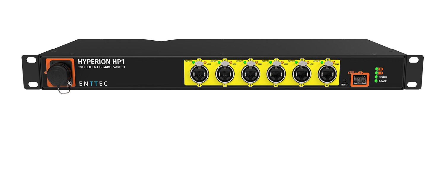 Hyperion: Revolutionalry EtherCON network switch | ENTTEC