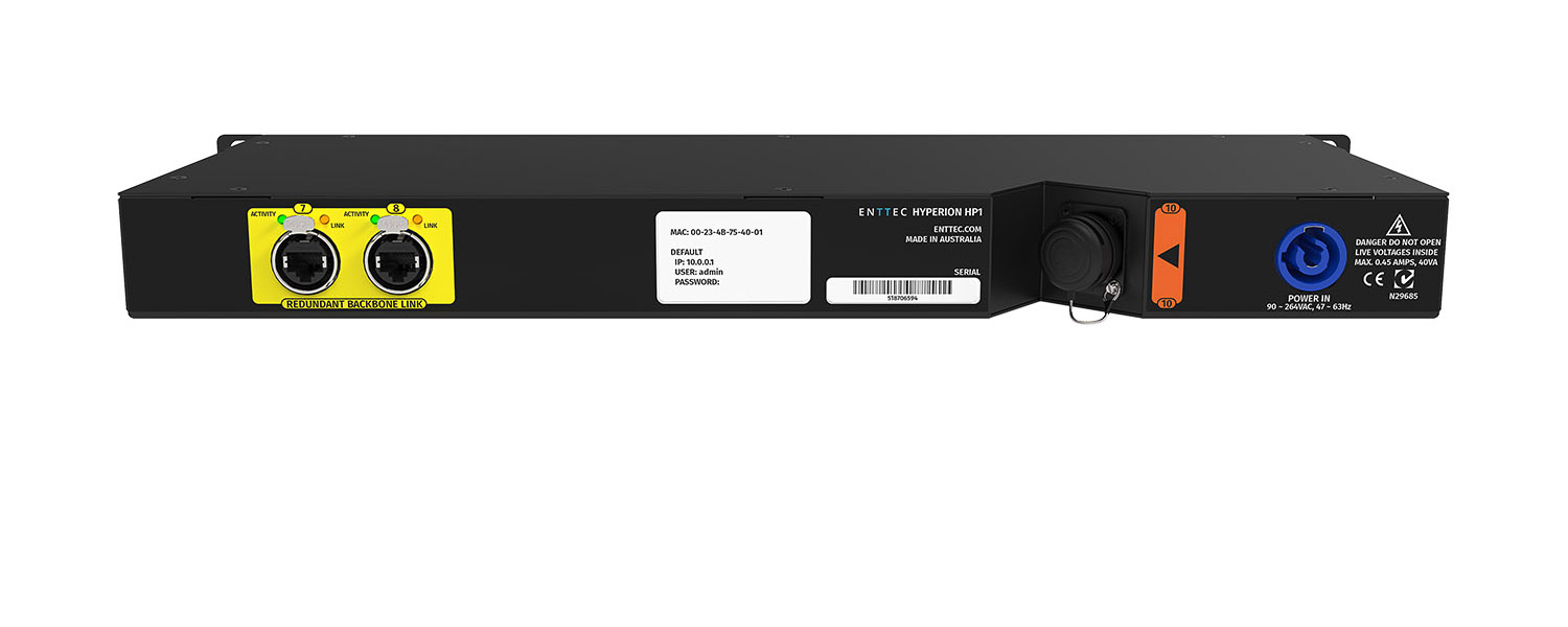 Hyperion: Revolutionalry EtherCON network switch | ENTTEC