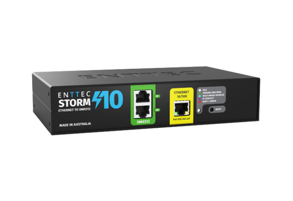 Storm10 | The smart Ethernet to DMX Adapter : ENTTEC